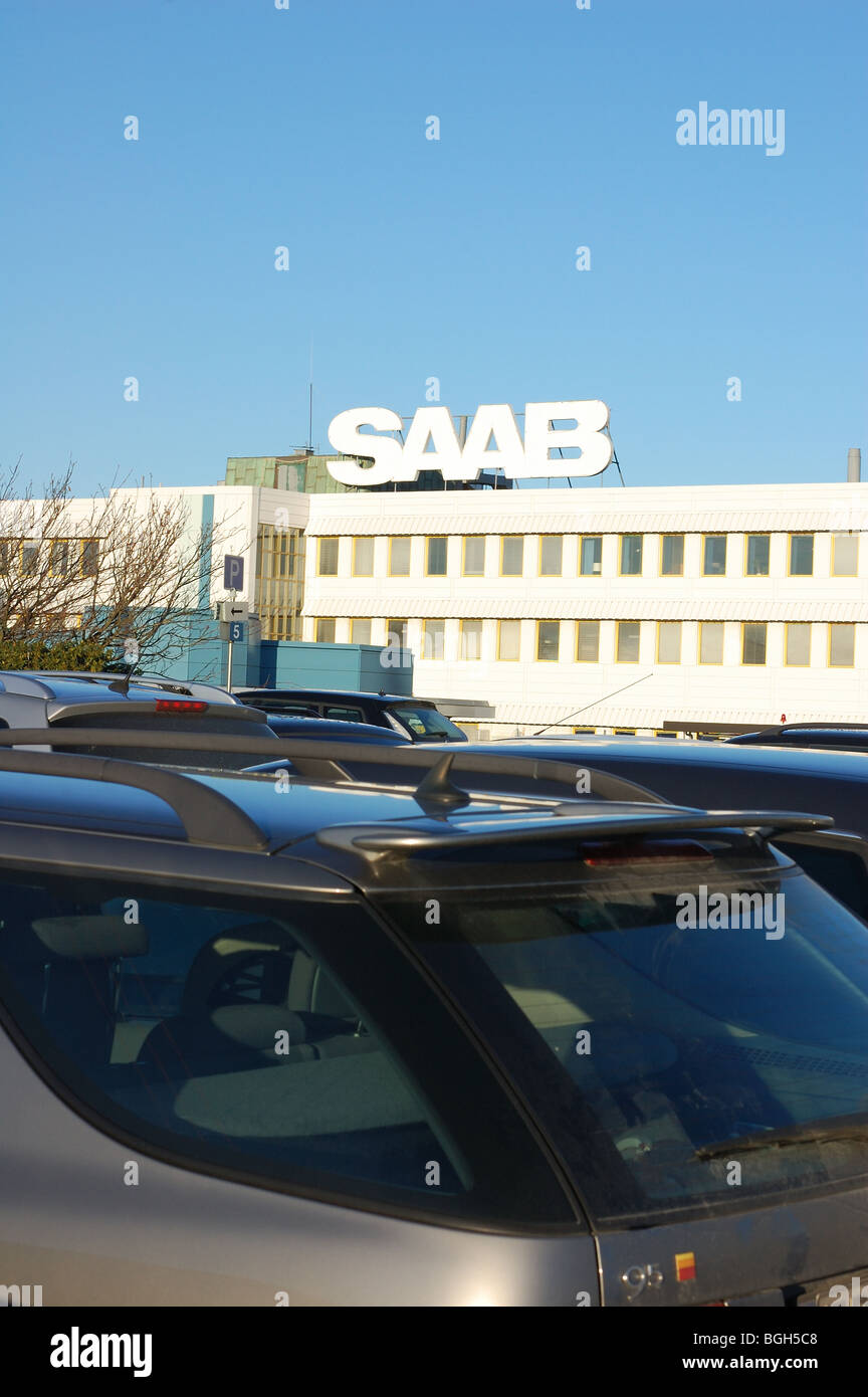saab factory trollhaten sweden Stock Photo - Alamy
