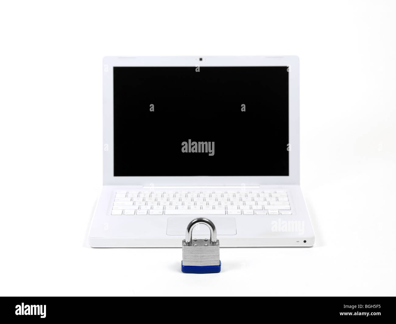 Computer desktop padlock security Cut Out Stock Images & Pictures - Alamy