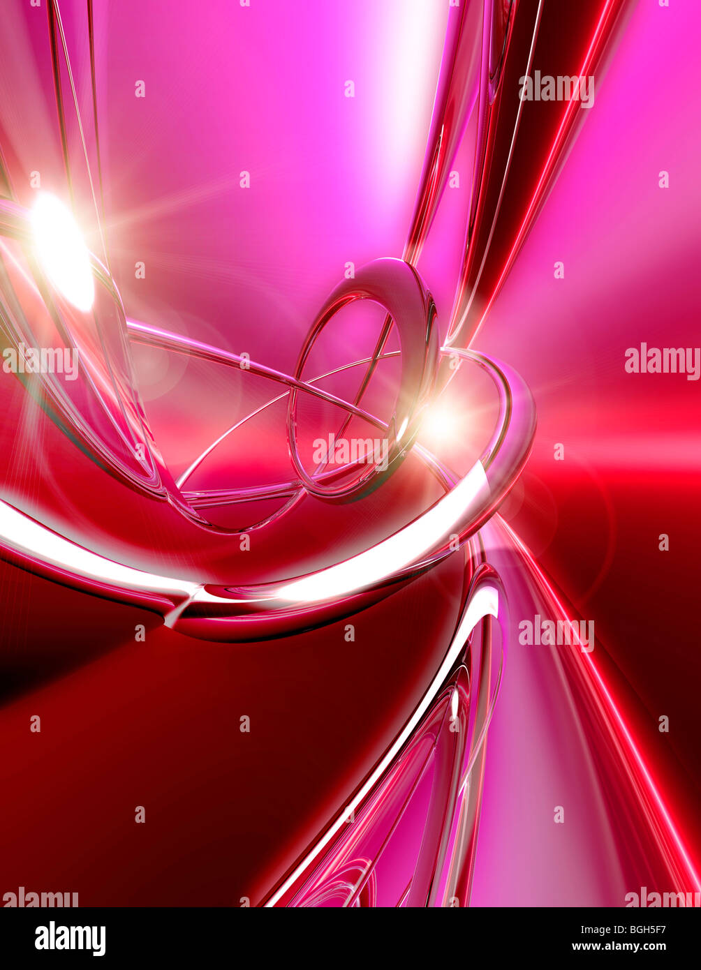 Metallic lines and curves Stock Photo - Alamy