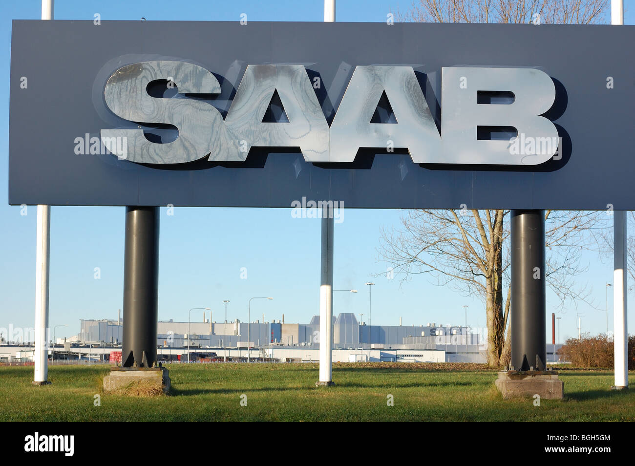 saab factory trollhaten sweden Stock Photo - Alamy