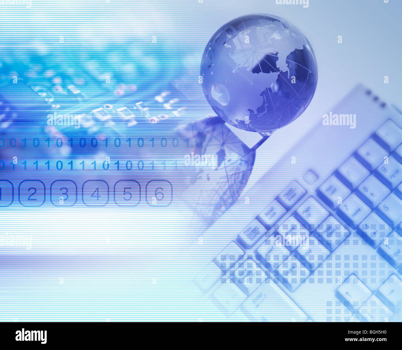 Abstract illustration depicting global business technology Stock Photo ...
