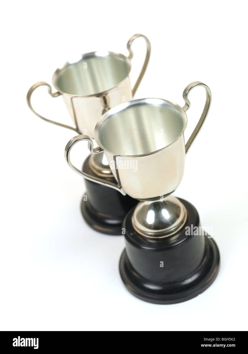 An old tarnished trophy isolated against a white background Stock Photo ...