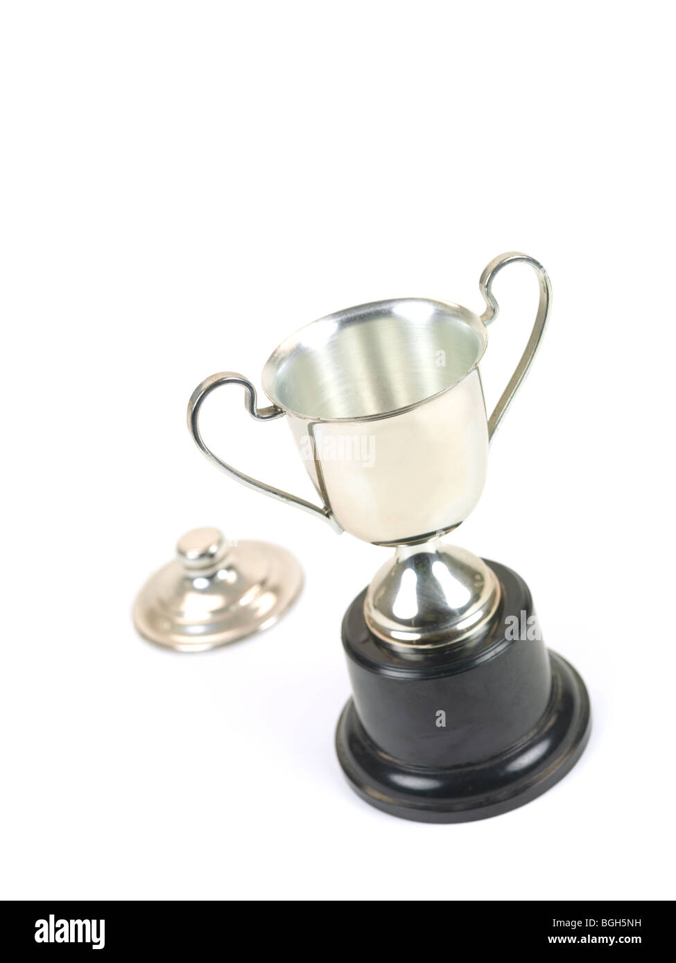 An old tarnished trophy isolated against a white background Stock Photo ...
