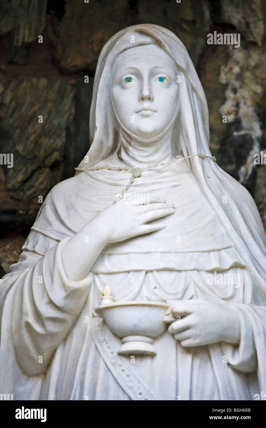 The shrine of St Bronagh, erected in 1938 in the parish of Kilbroney ...