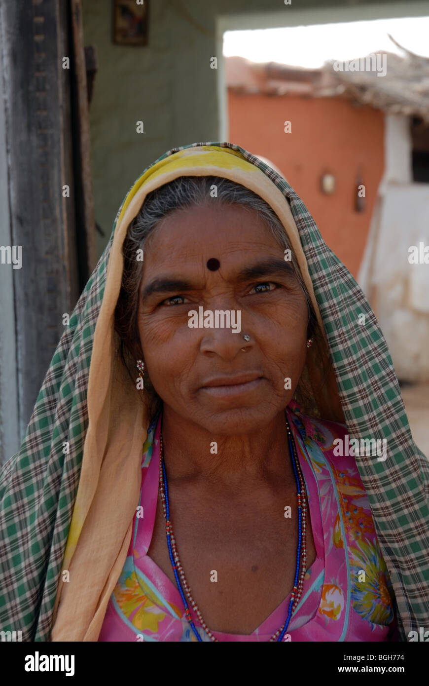 Rajasthani woman smiling hi-res stock photography and images - Alamy