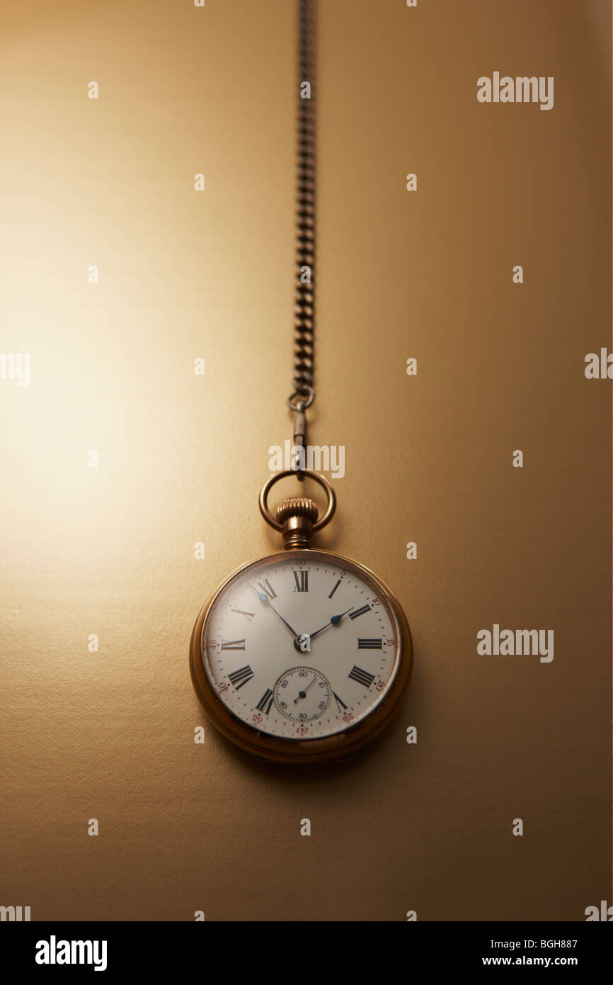 Pocket watch with chain Stock Photo - Alamy