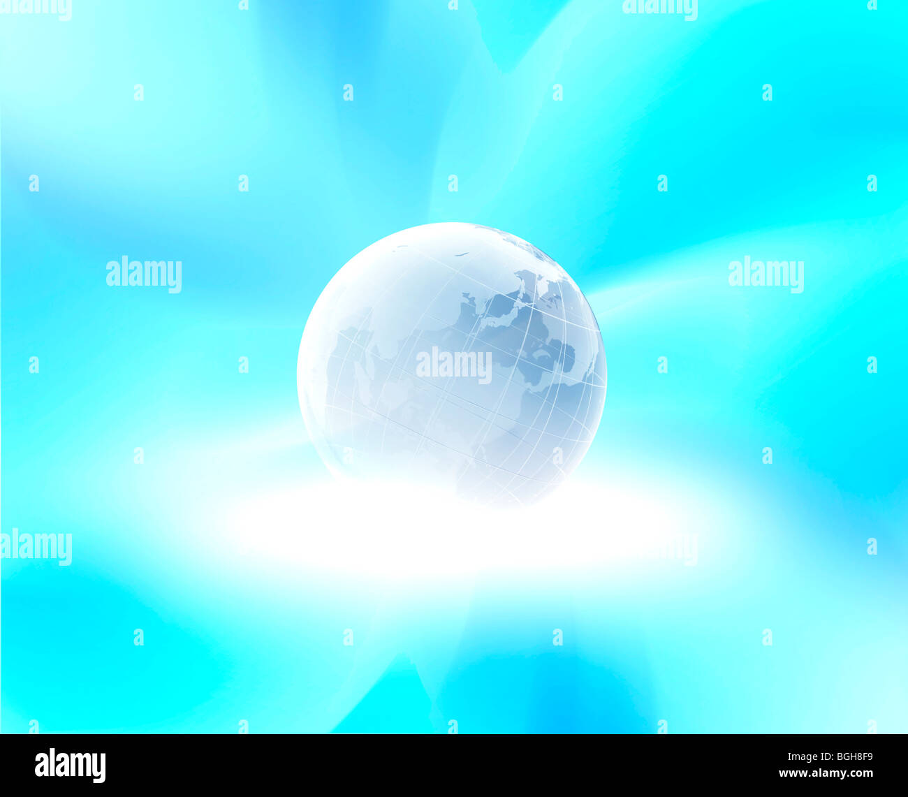 Planet earth on blue background Stock Photo - Alamy