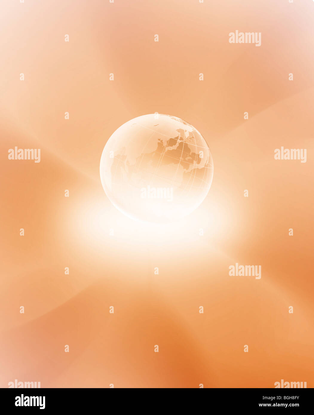 Earth on a brown background Stock Photo - Alamy