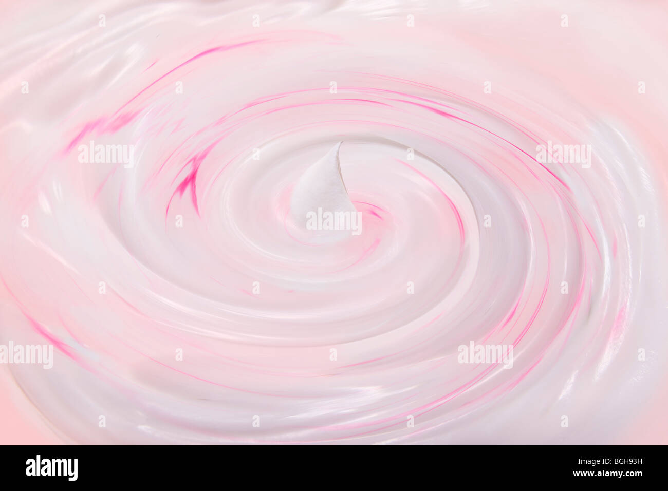 Whipped cream with color Stock Photo - Alamy