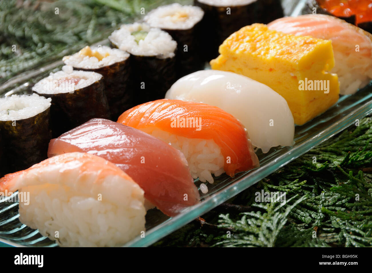 Selection of sushi Stock Photo - Alamy