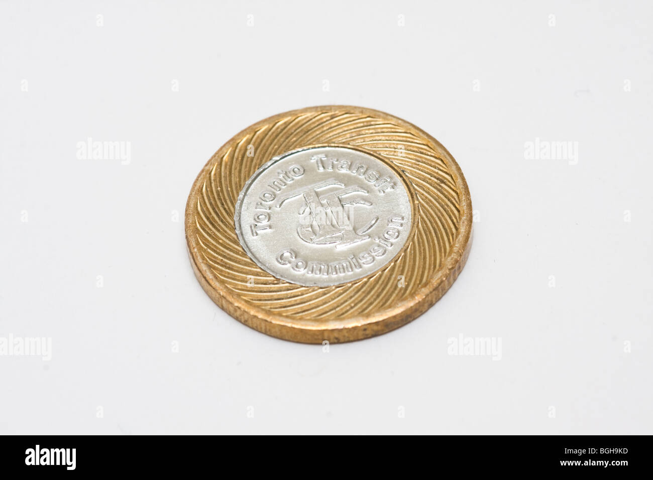 Token Fare for the Toronto Transit Commission TTC system, public bus ...