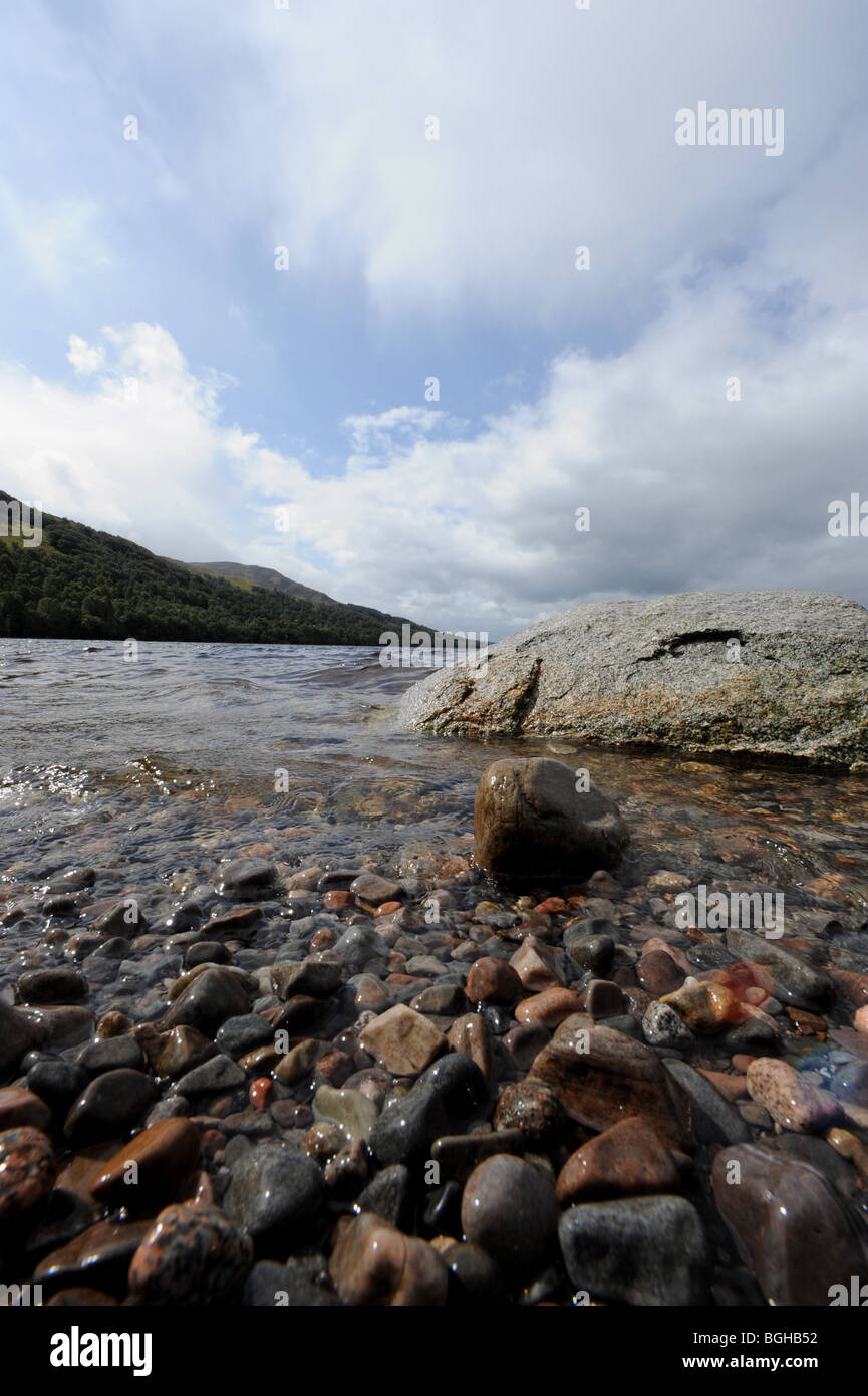 The Banks of Loch Rannoch, Kinloch Rannoch, Perthshire, Scotland, with ...