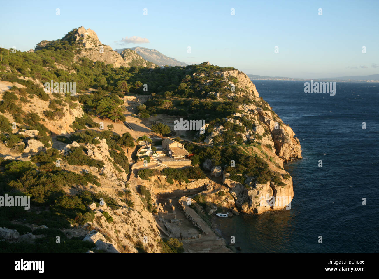 Heraion of Perachora ancient religious centre Cape Melangavi Gulf of ...