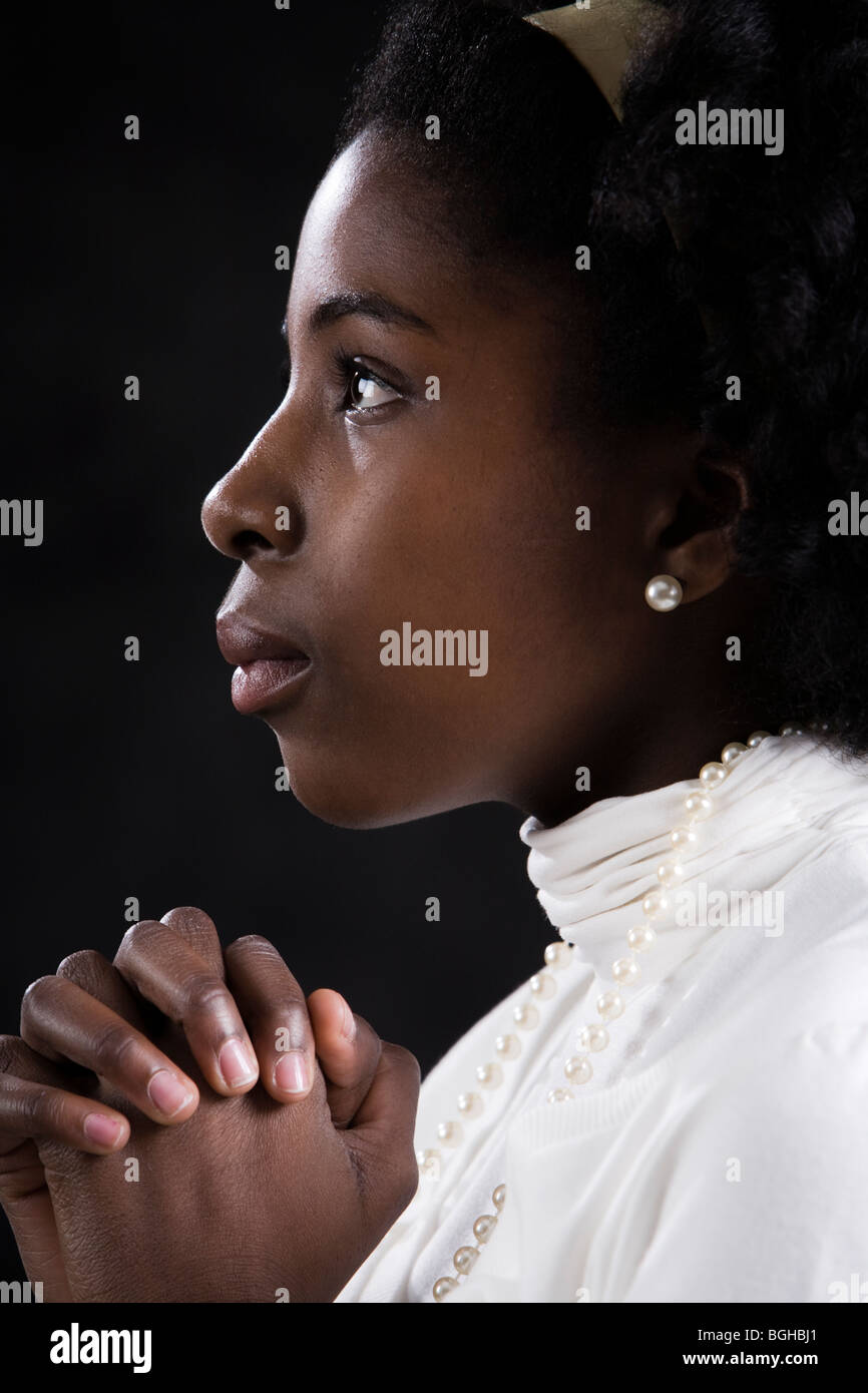Teenage girl, confirmation Stock Photo - Alamy