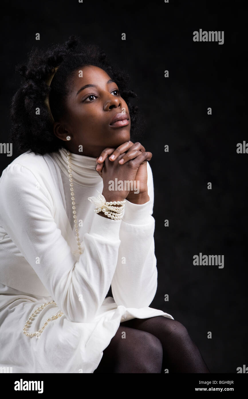 Teenage girl, confirmation Stock Photo - Alamy