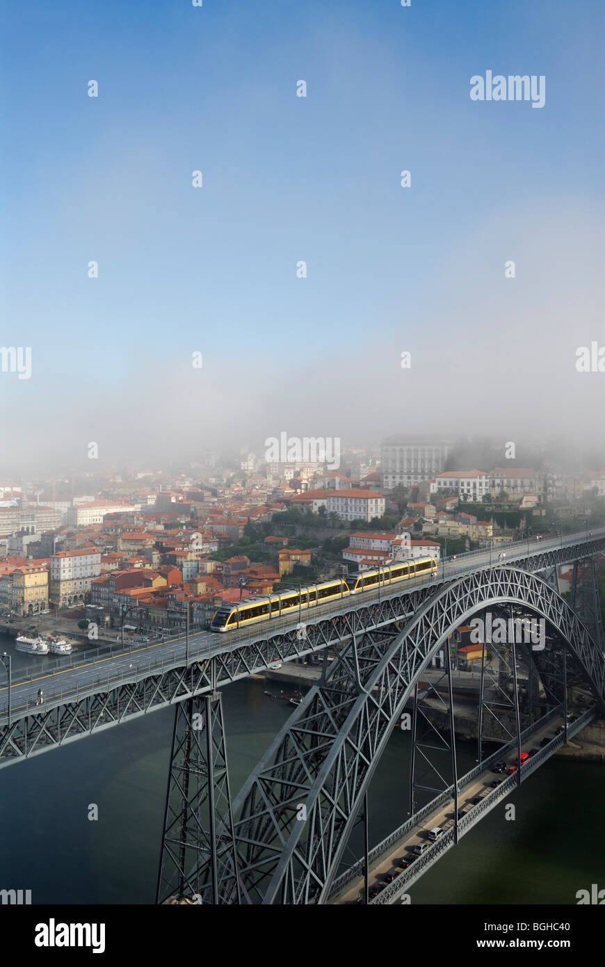 Porto. Portugal. Morning mist drifts across the city Stock Photo - Alamy