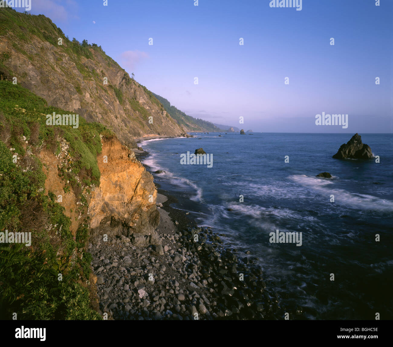 California Bluffs Above The Pacific Ocean In The Del Norte Coast