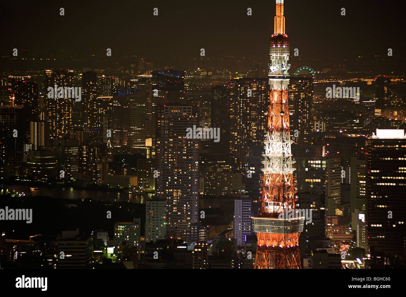 Tokyo tower from roppongi hills hi-res stock photography and images - Alamy