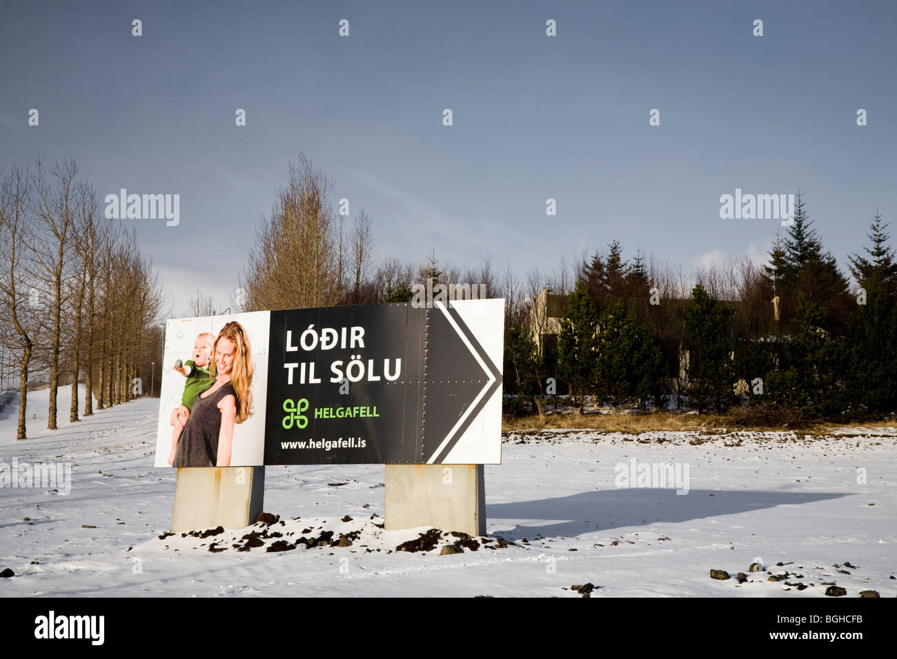 Suburban suburb iceland sign hi-res stock photography and images - Alamy