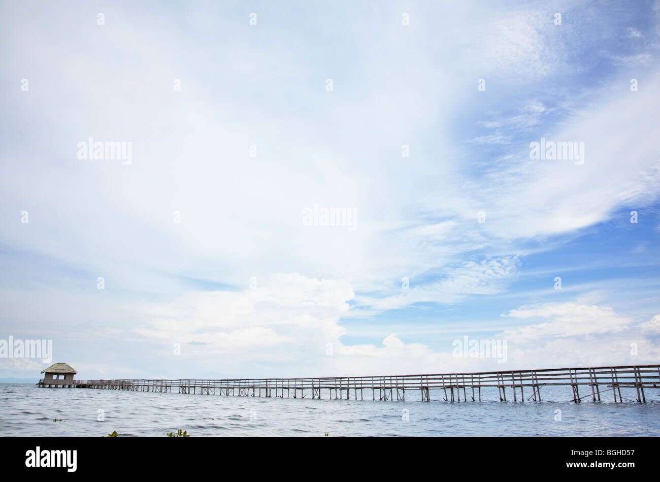 Bamboo Pier Panglao Island; Bohol; The Visayas; Philippines Stock Photo ...