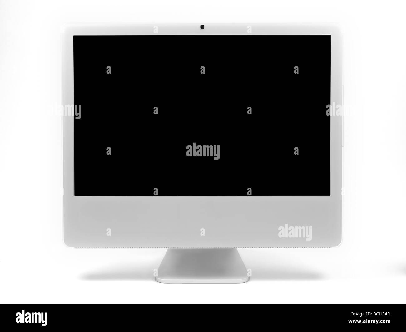 A desktop computer screen isolated against a white background Stock ...