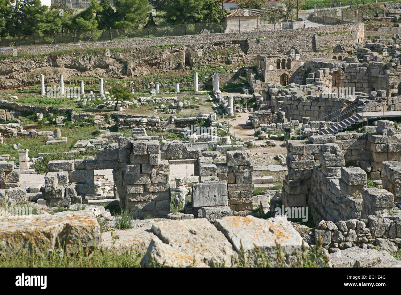 Lechaion way hi-res stock photography and images - Alamy