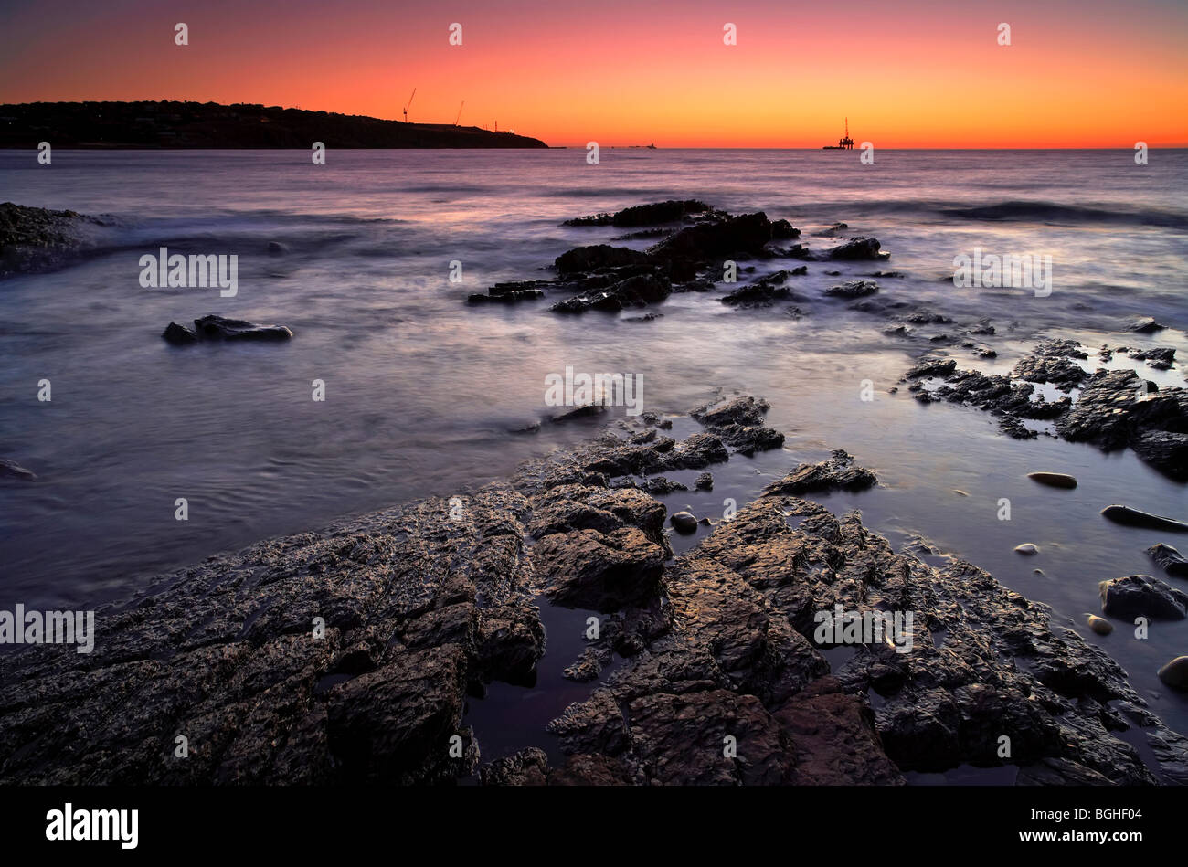 Hallett Cove Sunset Stock Photo - Alamy