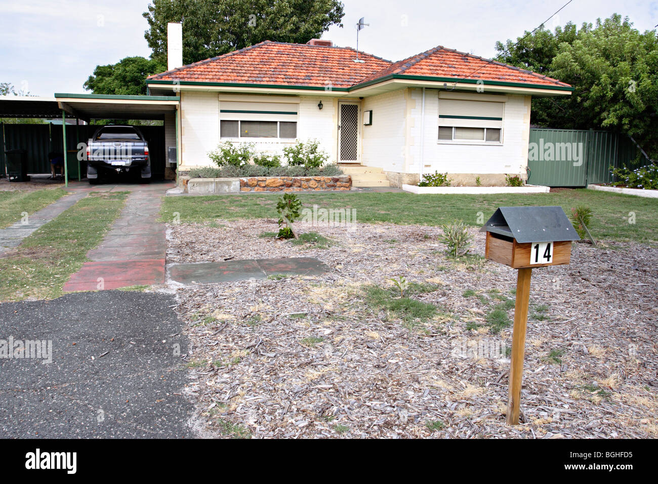 Typical home in Ferndale, Western Australia. It is a suburb of Perth ...