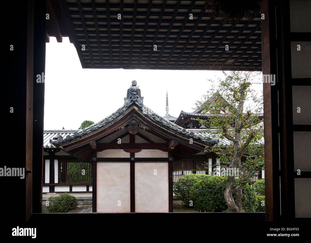 Horyuji temple. One of the oldest temples in Japan Nara prefecture ...