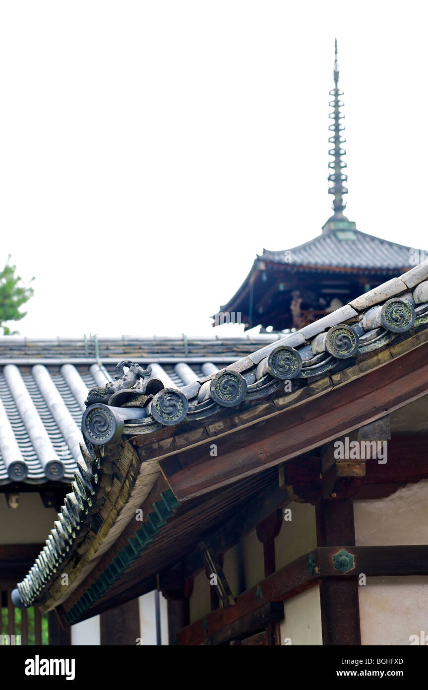 Horyuji temple. One of the oldest temples in Japan Nara prefecture ...
