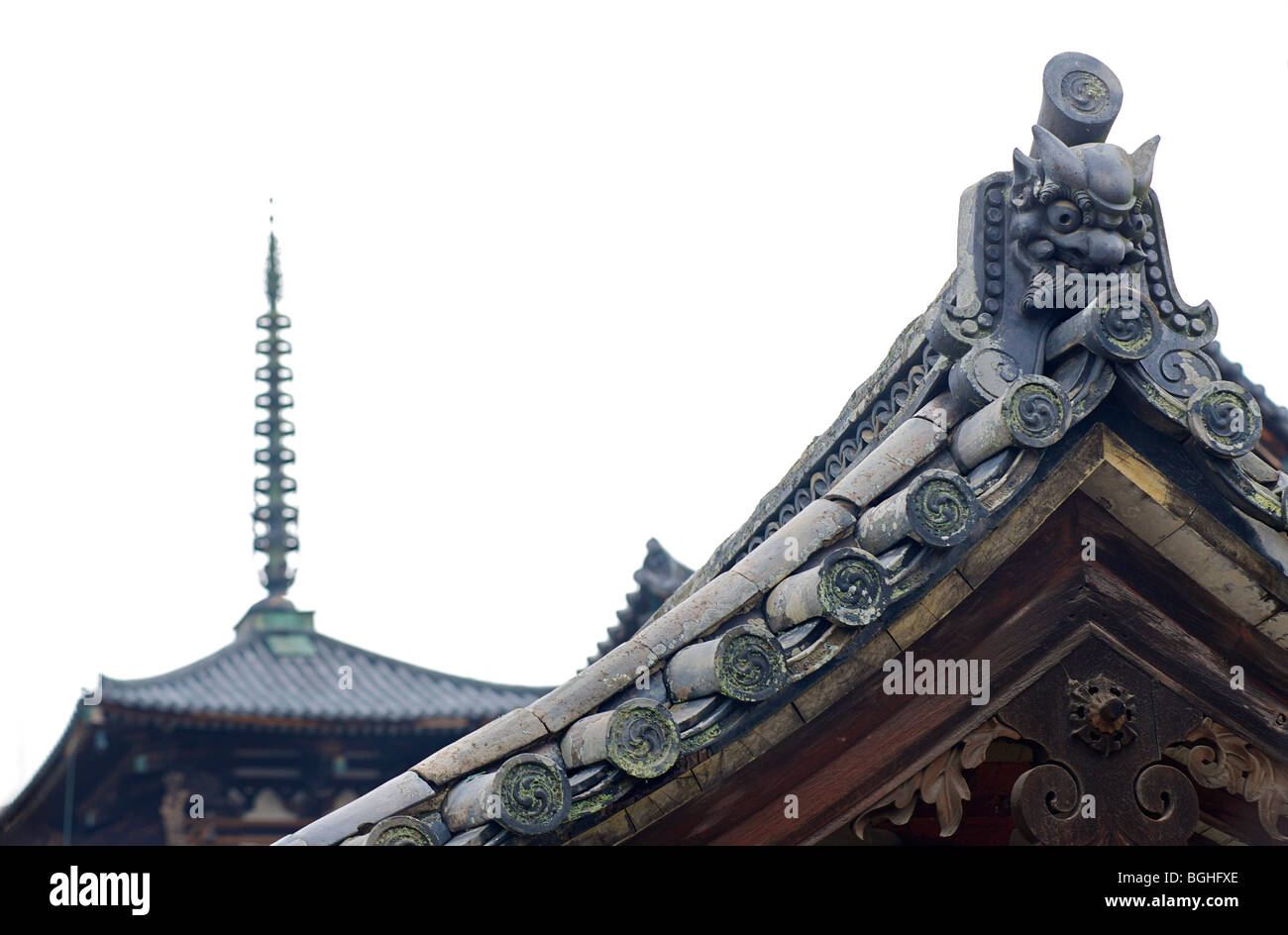 Horyuji temple. One of the oldest temples in Japan Nara prefecture ...