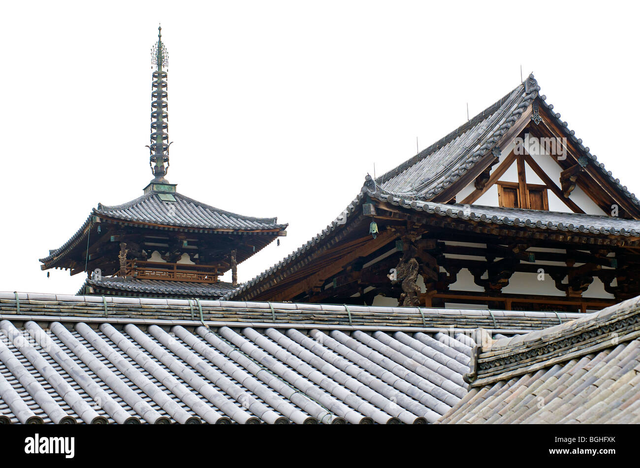 Horyuji temple. One of the oldest temples in Japan Nara prefecture ...