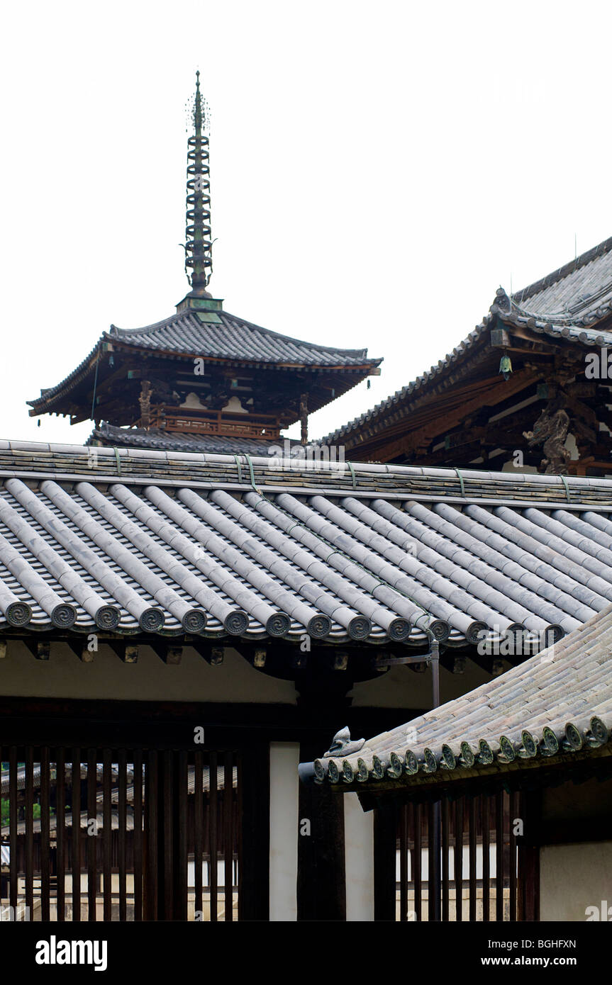 Horyuji temple. One of the oldest temples in Japan Nara prefecture ...