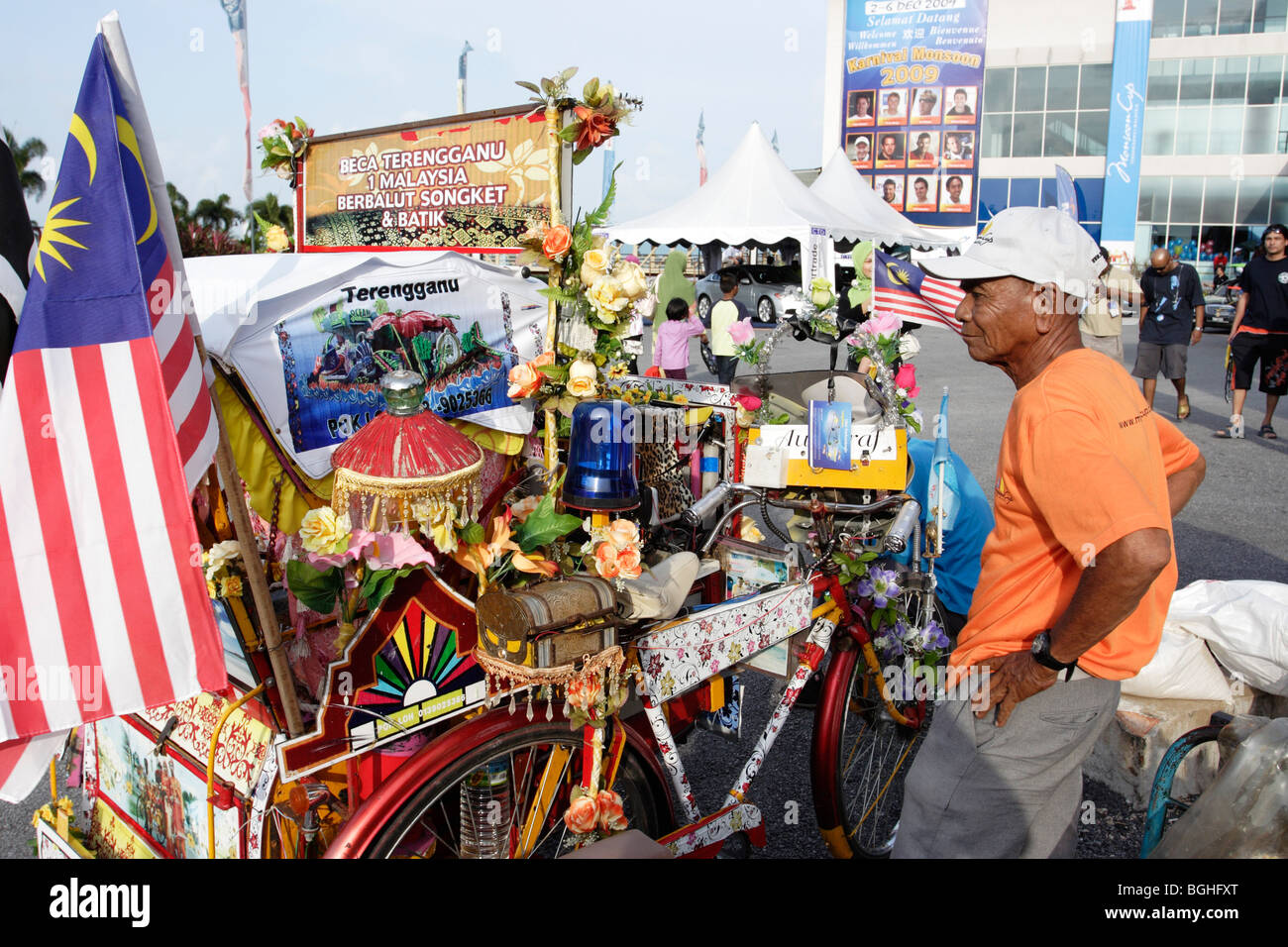 Trishaw Traditional Transport In Malaysia High Resolution Stock ...