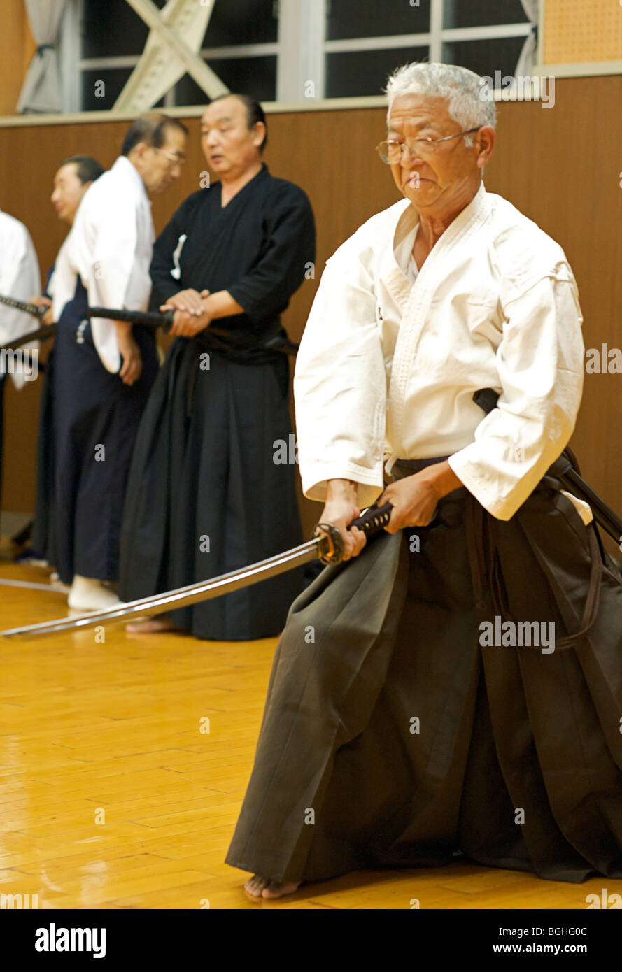 Iaido drawing sword hi-res stock photography and images - Alamy