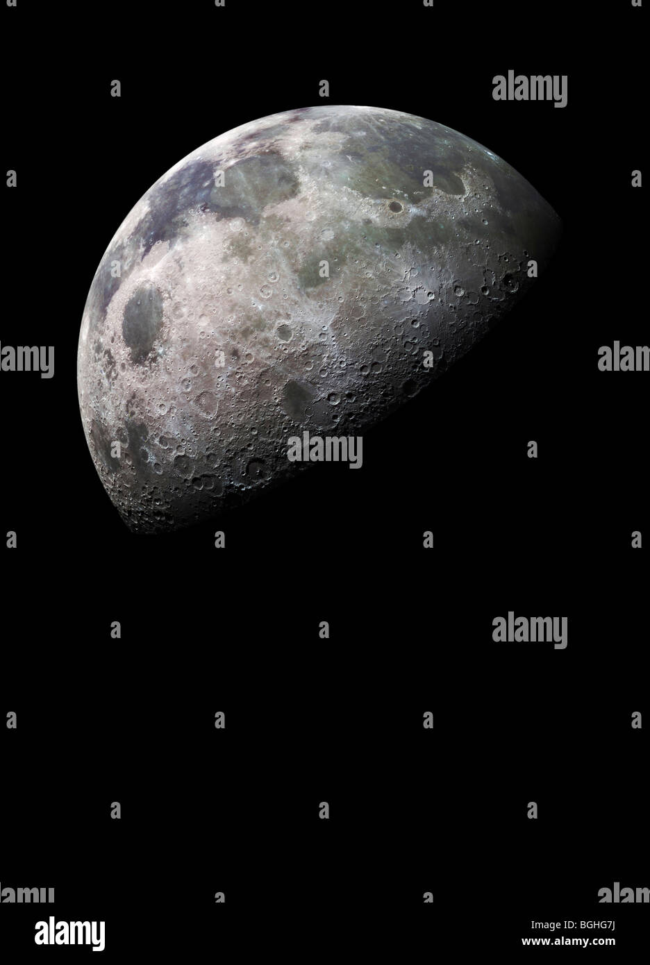 The moon. High resolution enhanced image. Optimised version of an ...