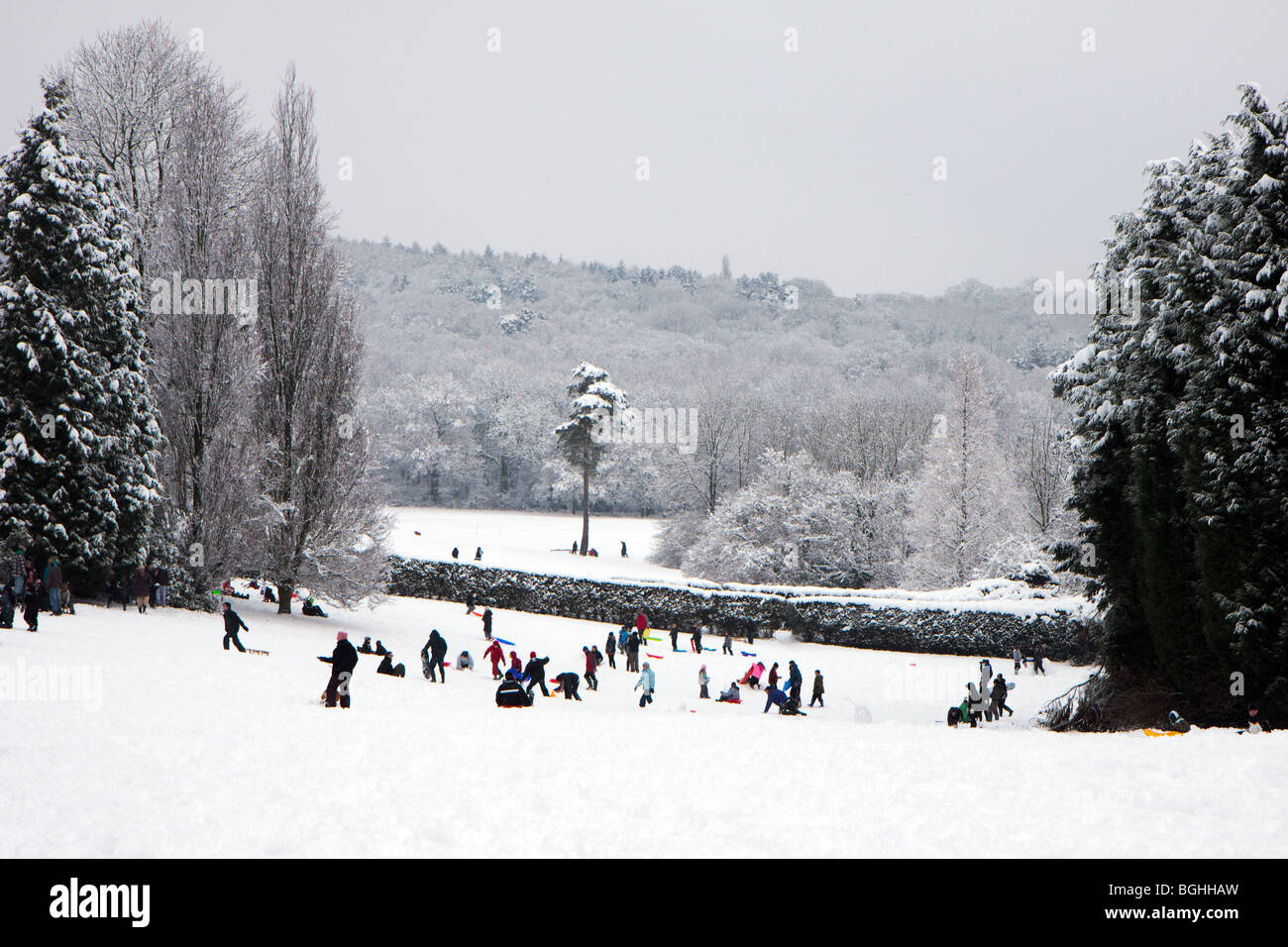 Winter scene East Grinstead Stock Photo - Alamy