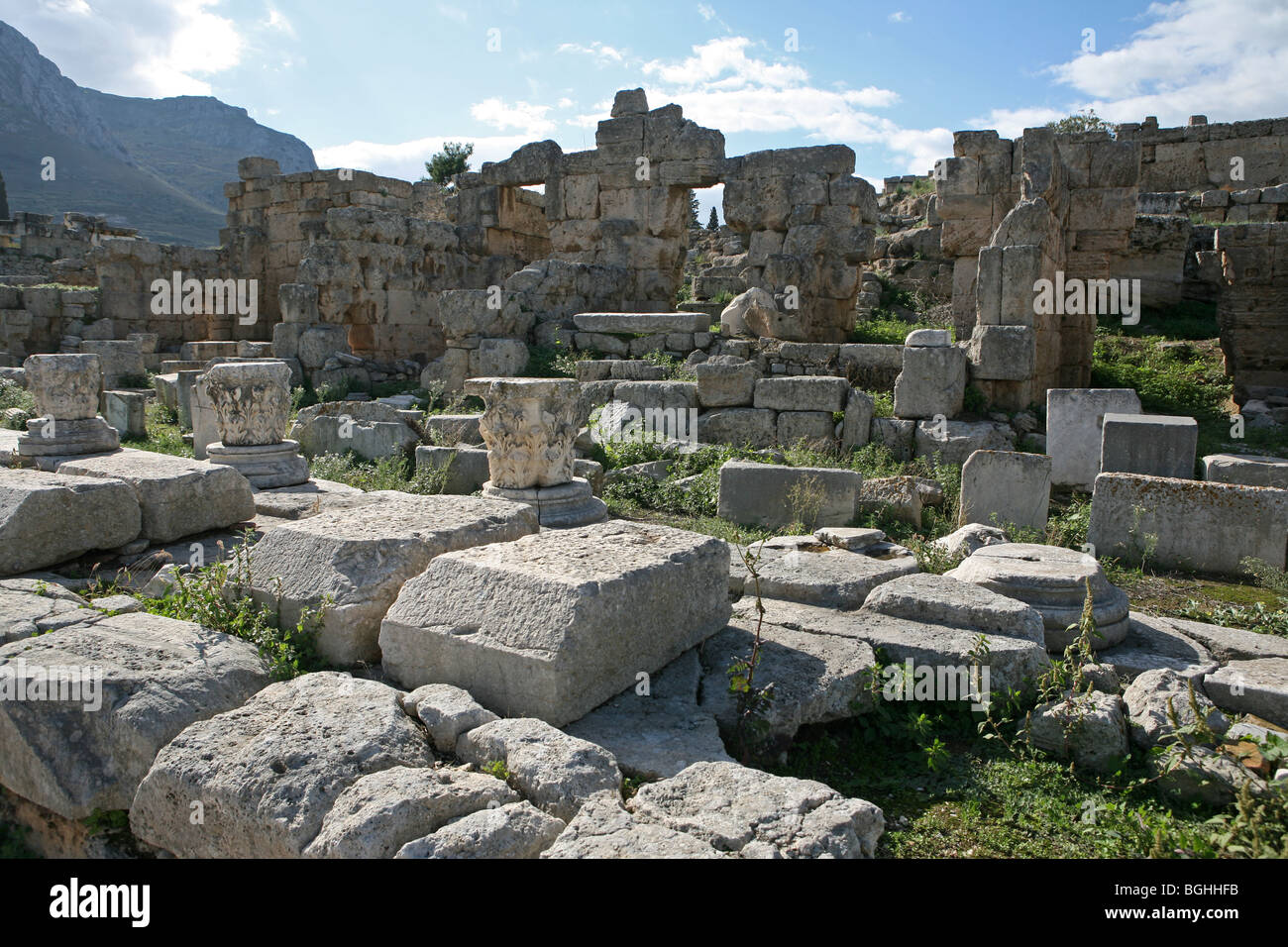 Ruins of Ancient Corinth Stock Photo - Alamy