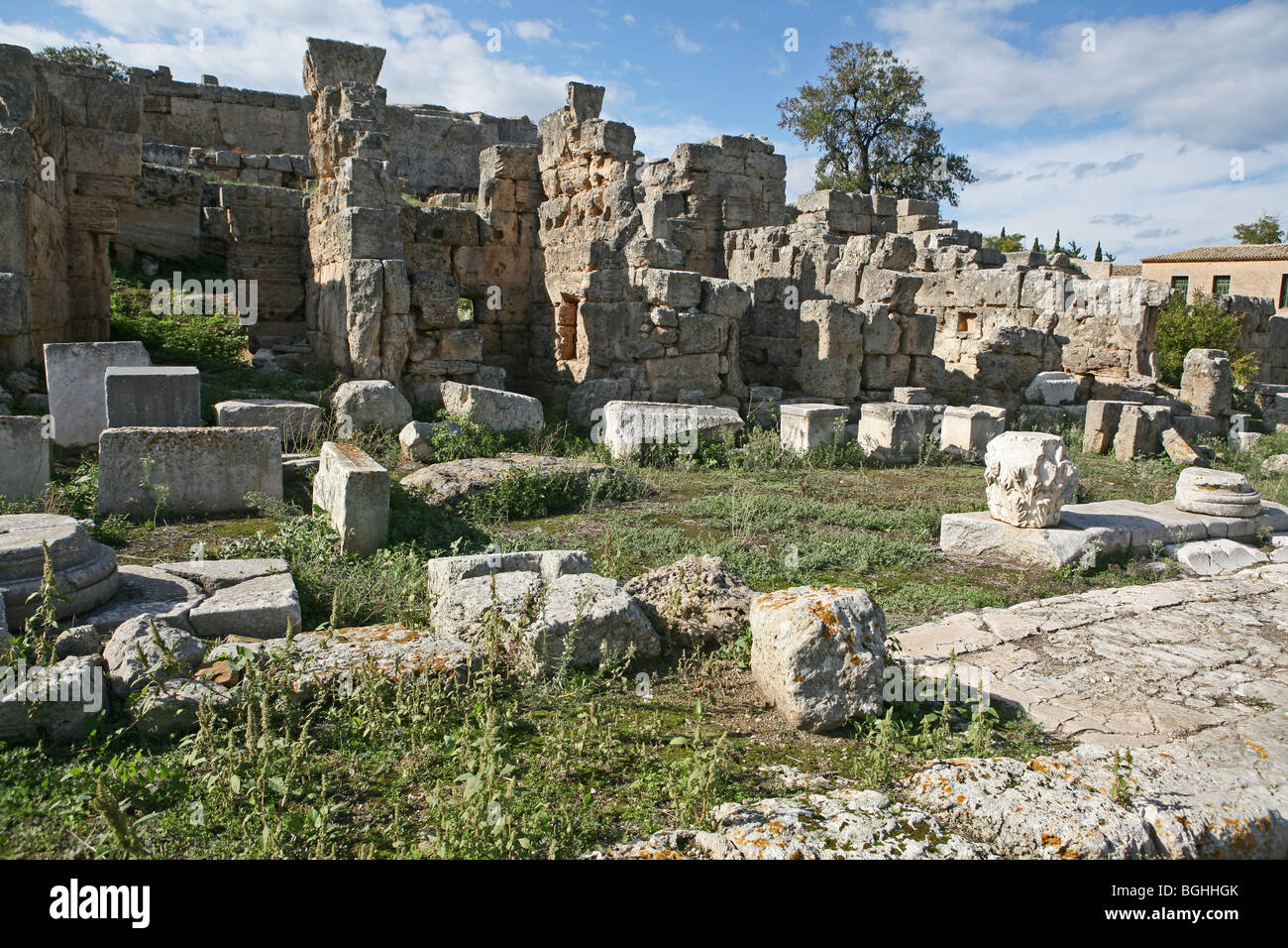 Ruins of Ancient Corinth Stock Photo - Alamy
