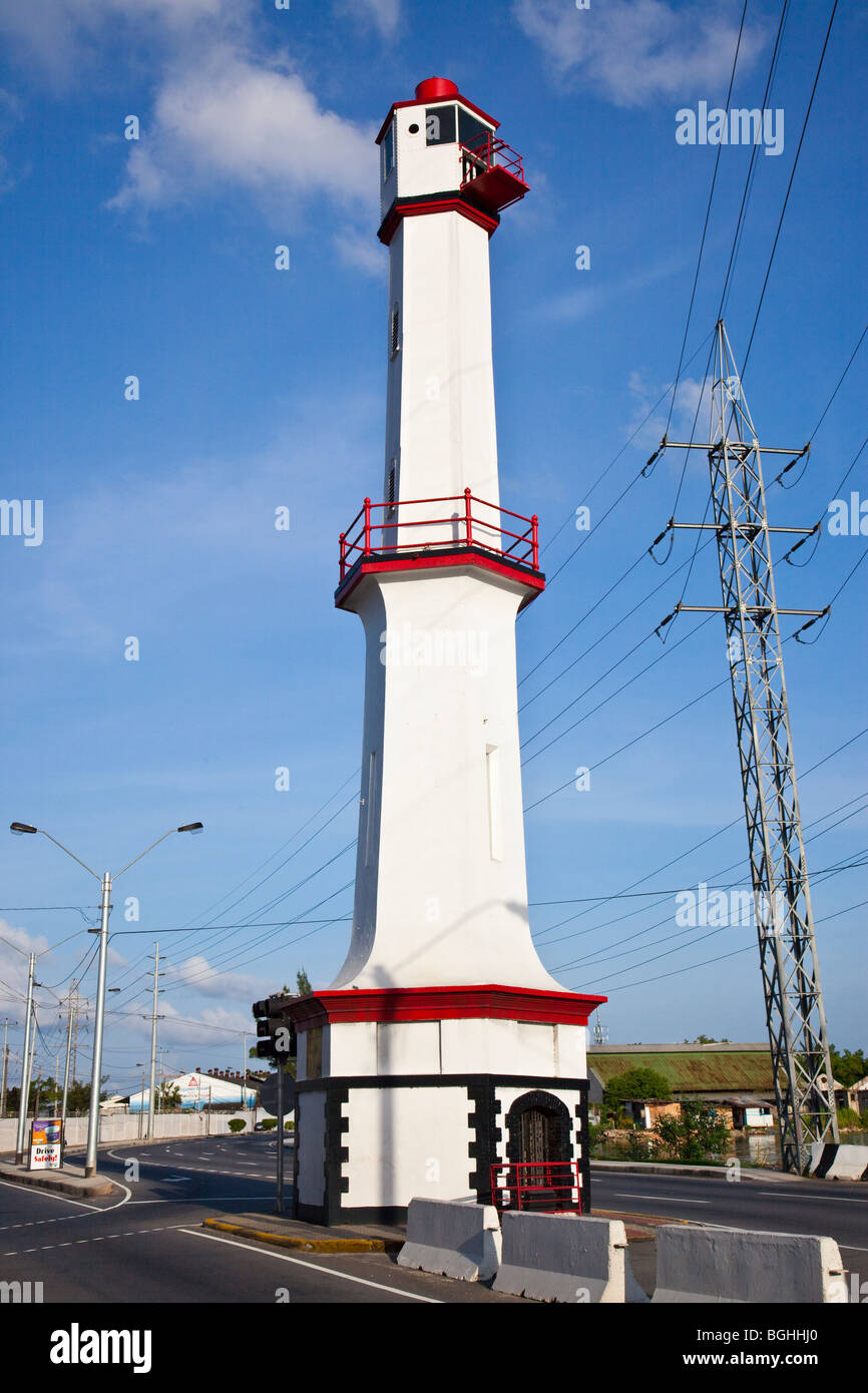 Historic British Colonial Lighthouse in Port of Spain Trinidad Stock ...