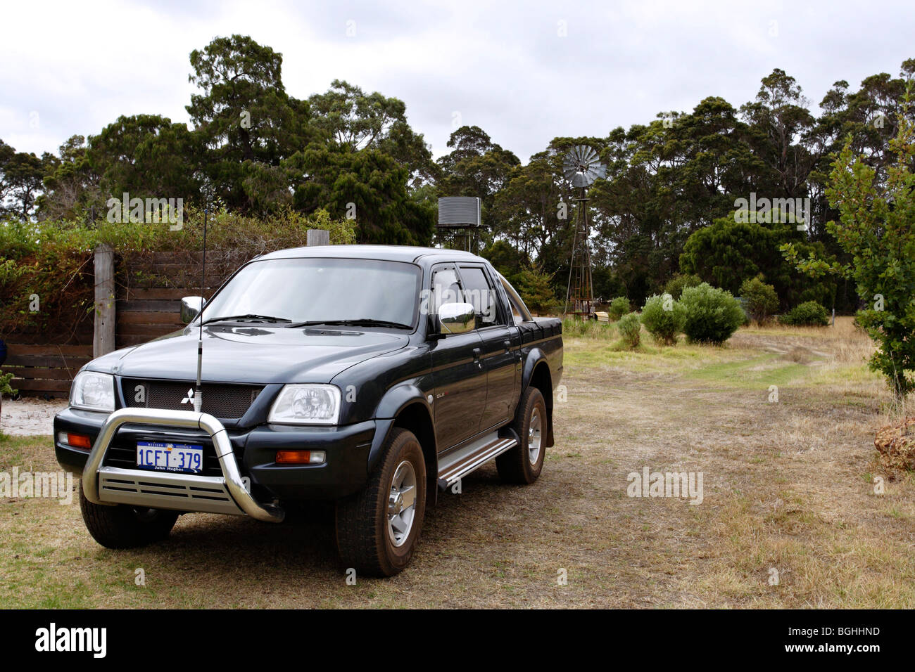 A four wheel drive at a ranch in Margaret River. Western Australia ...