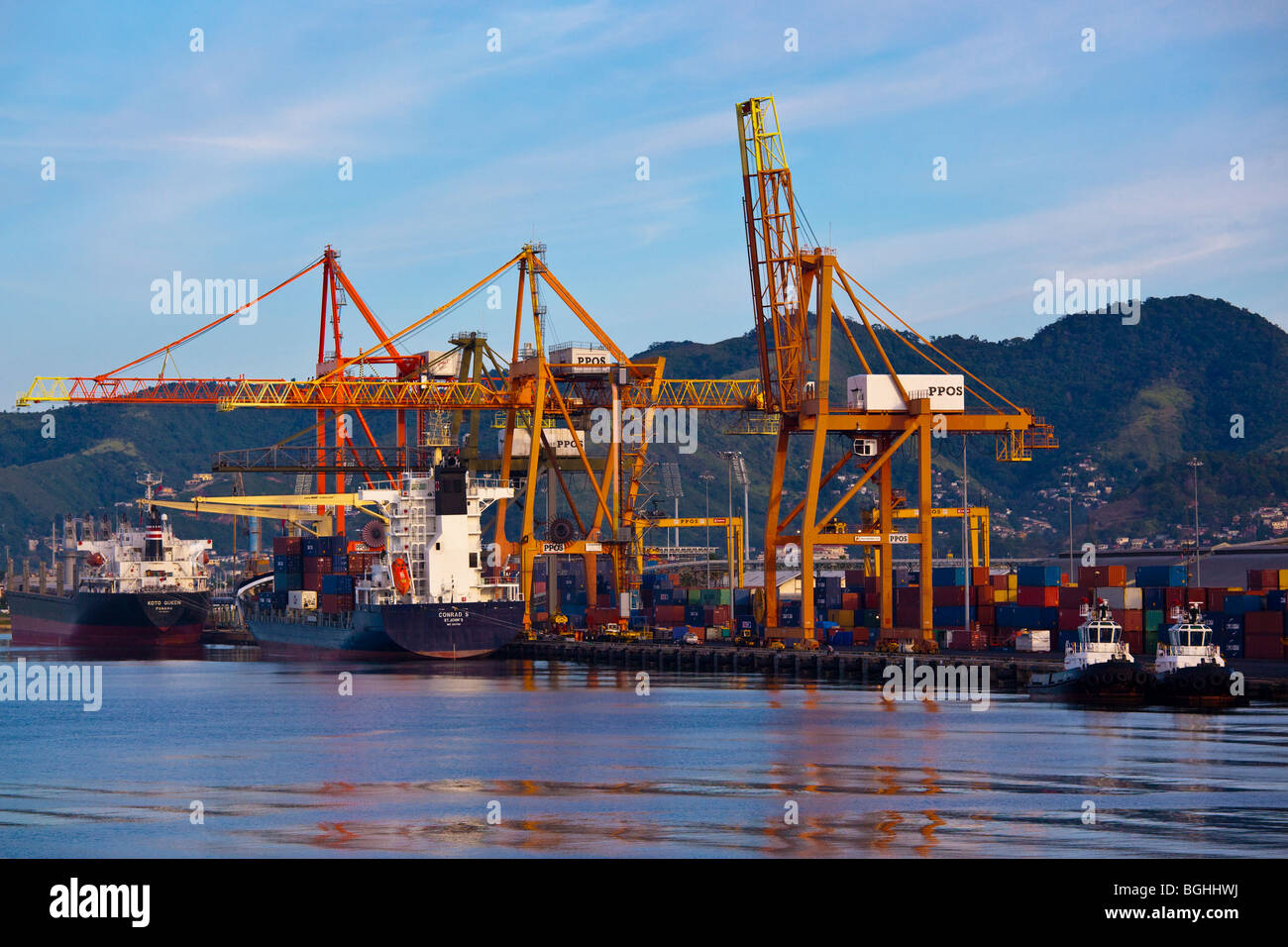 The port at Port of Spain, Trinidad Stock Photo - Alamy
