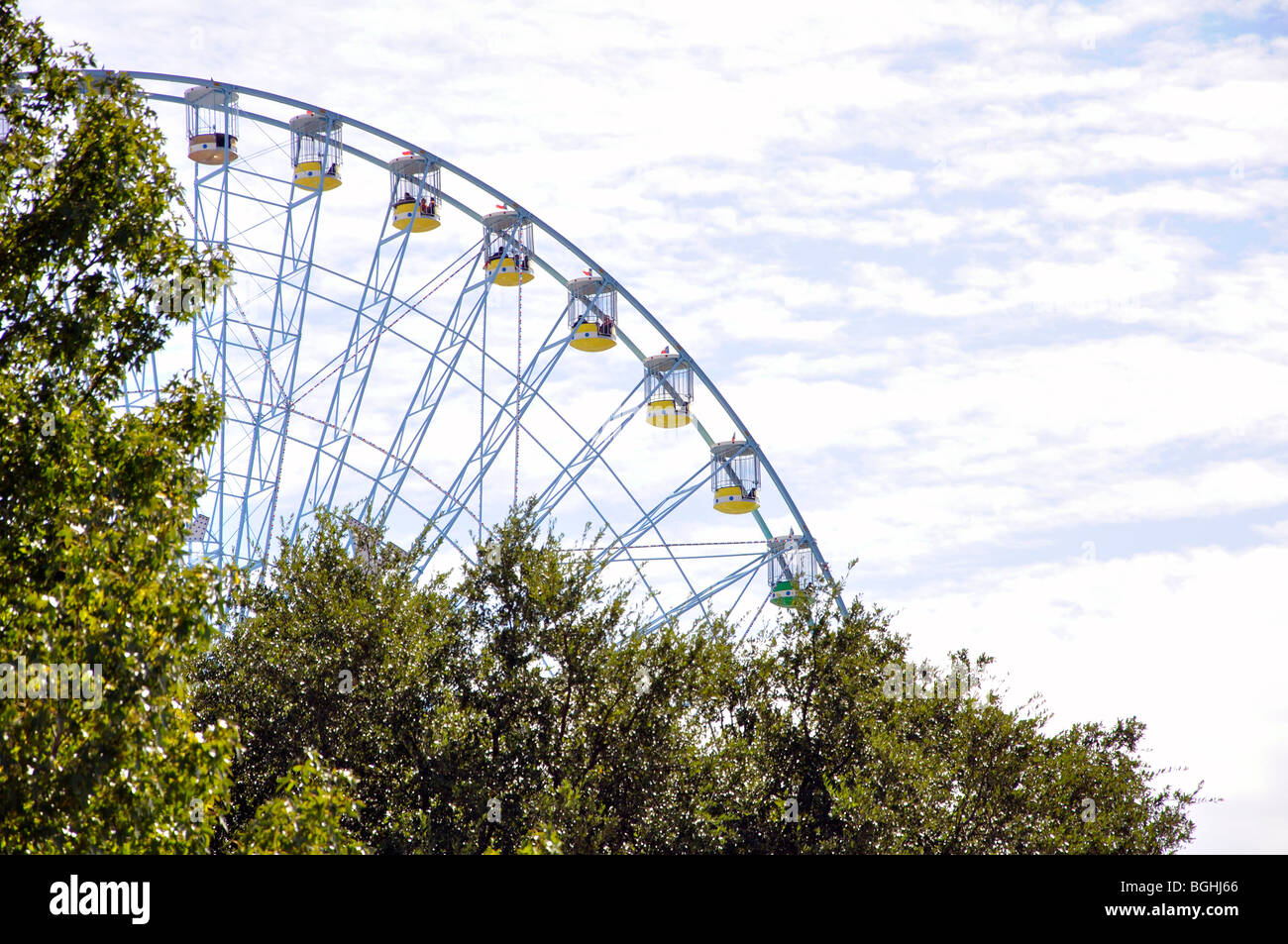 Dallas ferris wheel, Texas - the largest ferris wheel in the US Stock ...