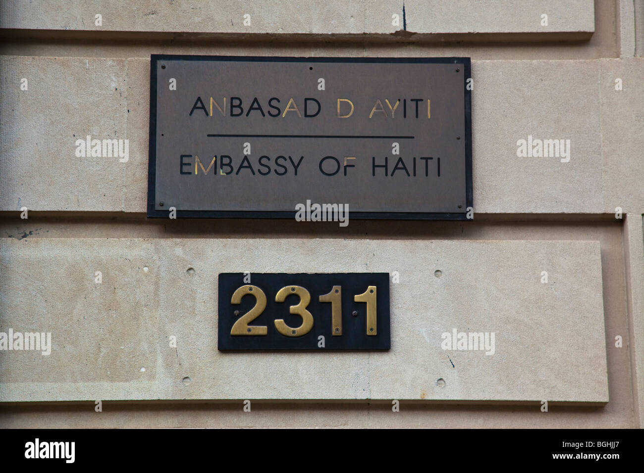Haitian embassy hi-res stock photography and images - Alamy