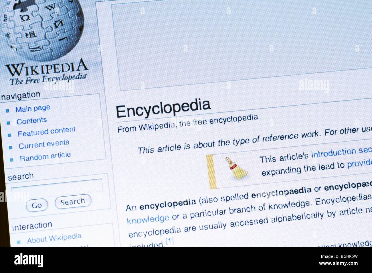 Wikipedia screen hi-res stock photography and images - Alamy