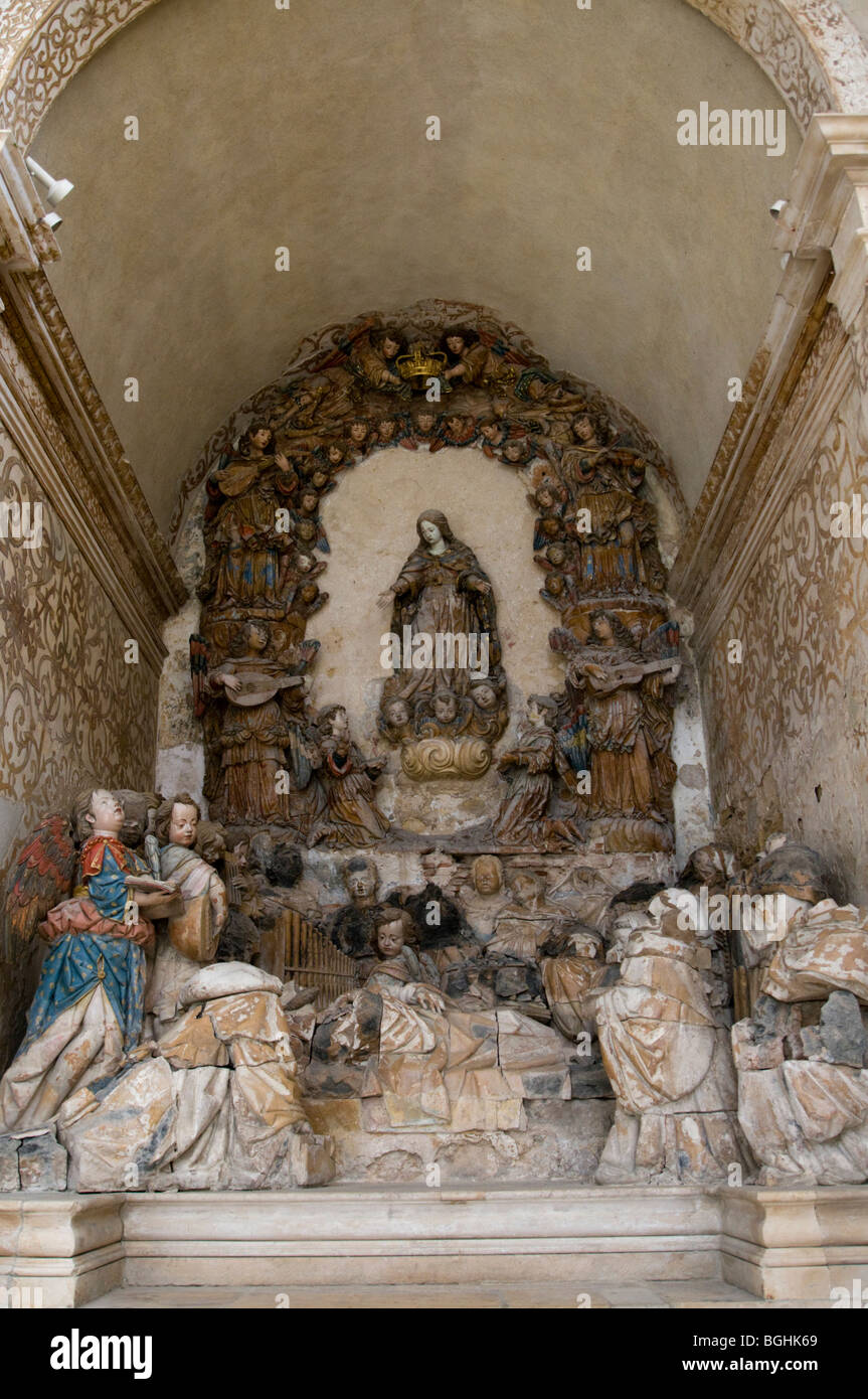 inside the church of the Monastery of Alcobaça, Portugal Stock Photo ...