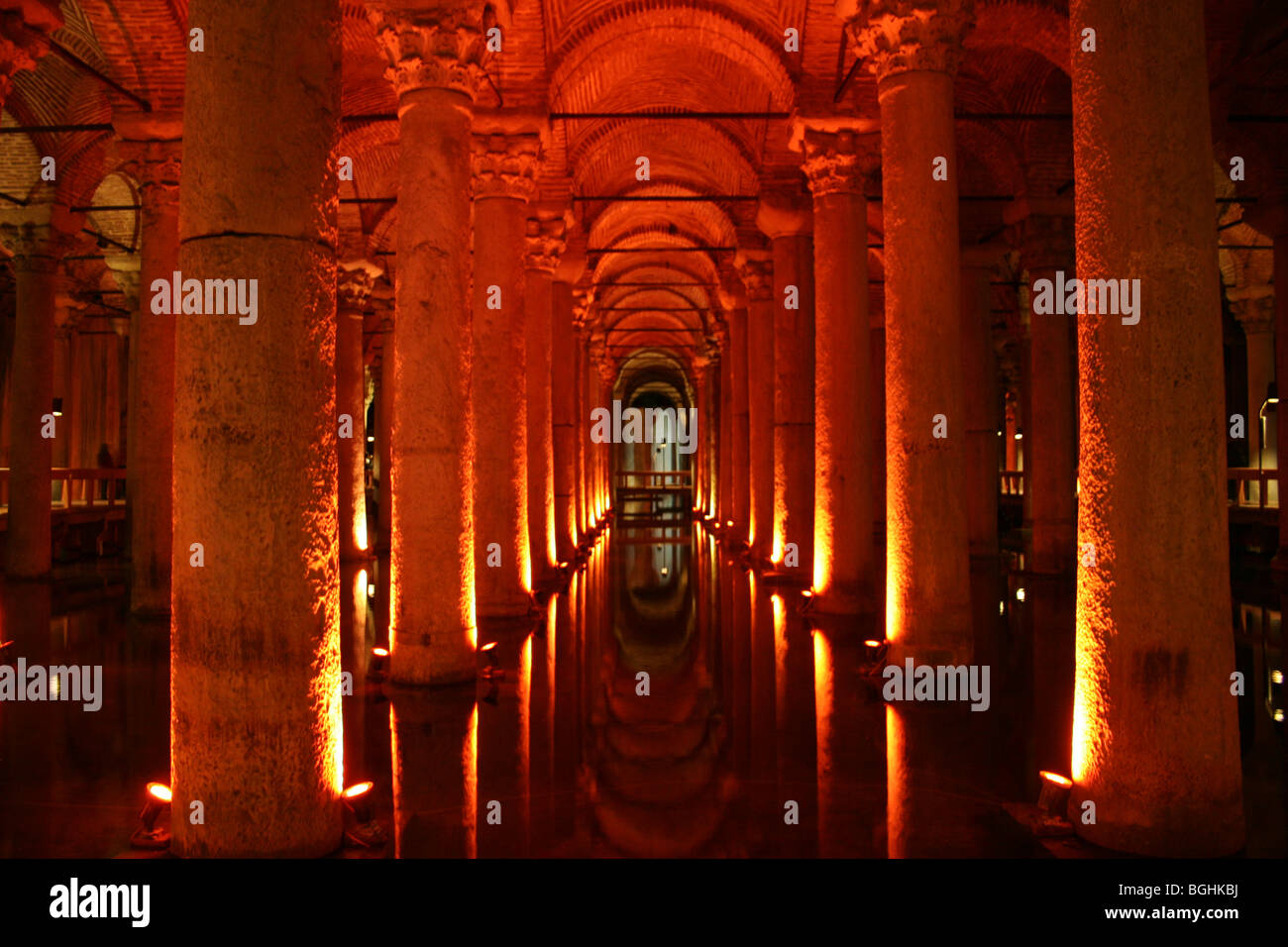 Amazing Basilica underground Cistern in Istanbul Turkey Stock Photo - Alamy