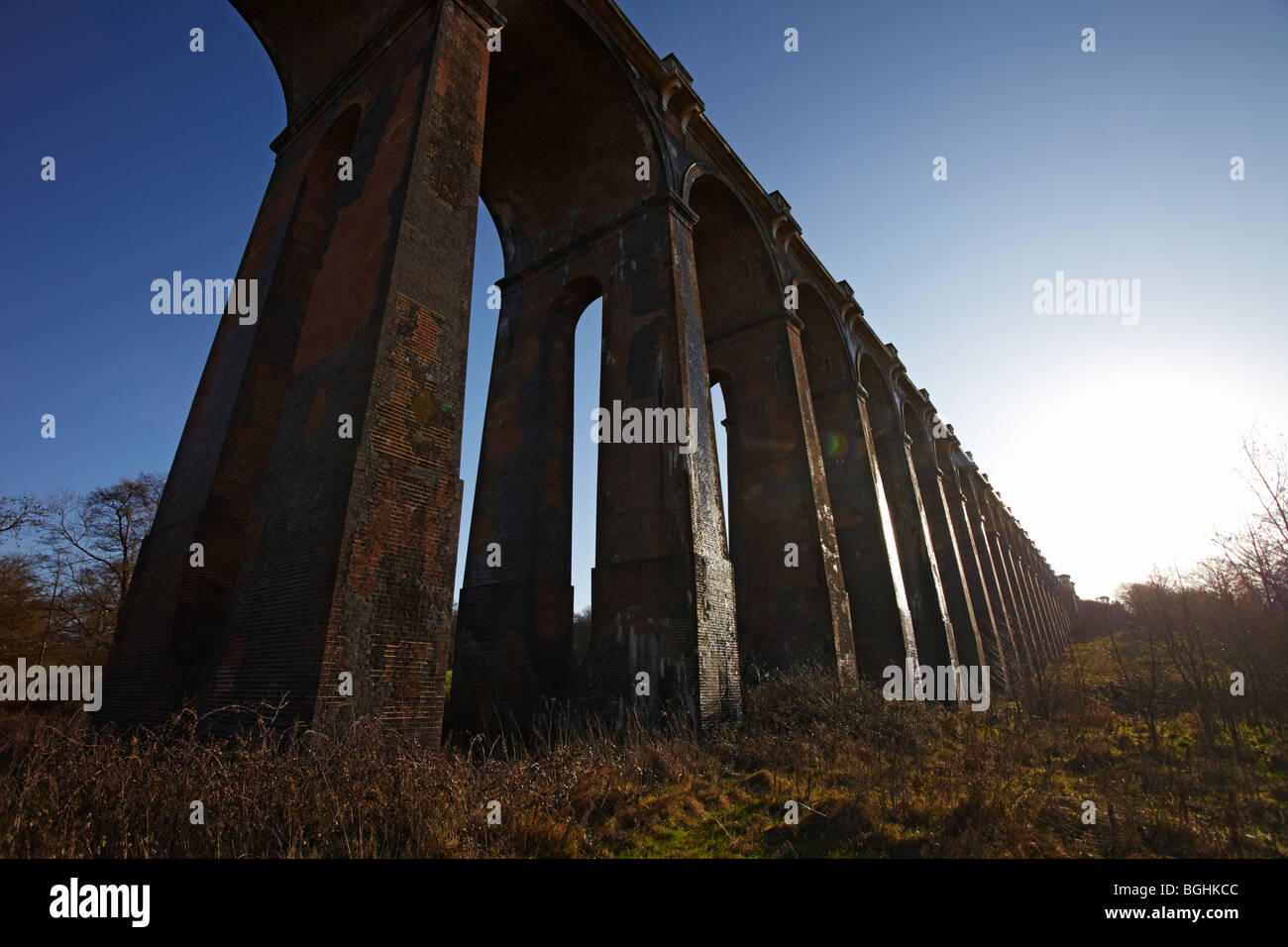 Balcombe Victorian rail Viaduct in the Ouse Valley in West Sussex UK ...