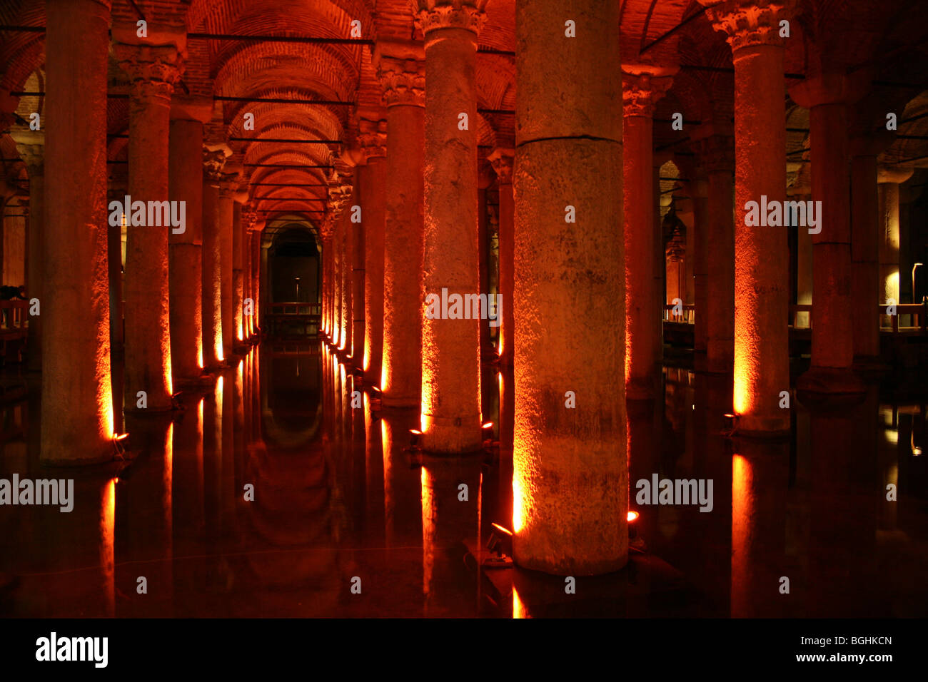 Amazing Basilica underground Cistern in Istanbul Turkey Stock Photo - Alamy