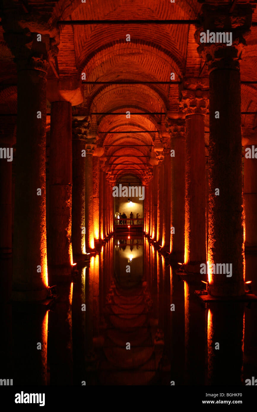 Amazing Basilica underground Cistern in Istanbul Turkey Stock Photo - Alamy